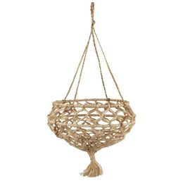 IB Laursen Faltbarer H&auml;ngekorb aus Jute H: 62, &Oslash; 33 cm skandinavische Deko Online Shop