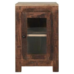 IB Laursen Beistelltisch, Schrank mit Glast&uuml;r und Ablage UNIKA Shaker 38 x 34 x 62 cm skandinavische Deko Online Shop