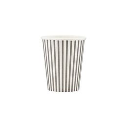 house doctor Pappbecher Stribe 9cm, dunkelgrau skandinavische Deko Online Shop