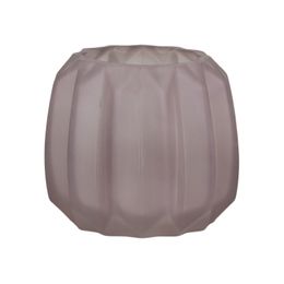 Chic Antique Vase mit Rillen mattiert H10.5/&Oslash;8,5 cm, taupe skandinavische Deko Online Shop
