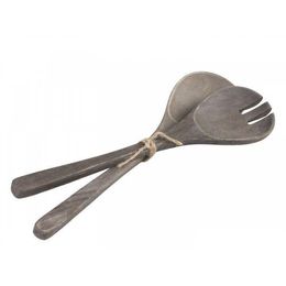 Chic Antique Salatbesteck Laon 2er Set aus Mangoholz L28 x B7 cm, kohle skandinavische Deko Online Shop