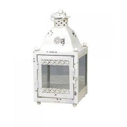 Chic Antique Chic Antik Laterne mit Spitze H24/L11/B11 cm antik creme skandinavische Deko Online Shop
