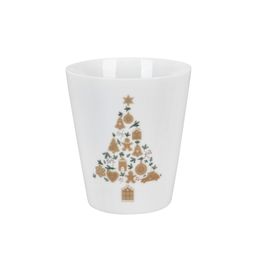 Krasilnikoff Happy Mug Becher Christmas Tree Gingerbread &Oslash; 8.8, H&ouml;he 10 cm skandinavische Deko Online Shop