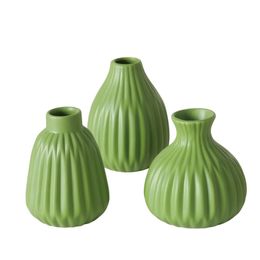 Boltze Vase Esko 3er-Set Gr&uuml;n skandinavische Deko Online Shop