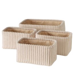 Boltze Korb Cordularis, 4 tlg Beige skandinavische Deko Online Shop