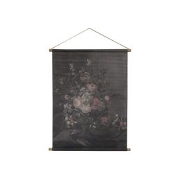 Chic Antique Leinwandbild mit Blumendruck zum Aufh&auml;ngen H97/L76 cm skandinavische Deko Online Shop