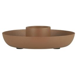 IB Laursen Kerzenhalter f&uuml;r dicke &Oslash; 3,8 cm Stabkerze rotbraun skandinavische Deko Online Shop
