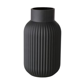 Boltze Vase Nordika 22 cm, &Oslash; 13 cm, Schwarz skandinavische Deko Online Shop