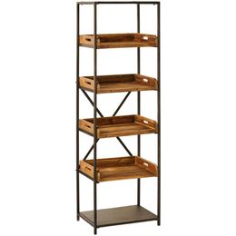 IB Laursen Regal mit Ablagen, Holztabletts Brooklyn 55 x 40 x 180 cm skandinavische Deko Online Shop