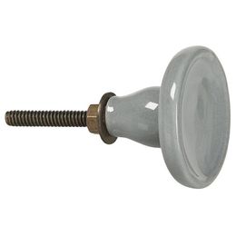 IB Laursen Griff Keramik L 6 cm, &Oslash; 4 cm, grau skandinavische Deko Online Shop