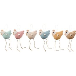 IB Laursen Osterhuhn Aufh&auml;nger 6er-Set 13 x 5 x 25 cm skandinavische Deko Online Shop