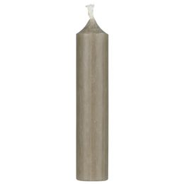 IB Laursen Stabkerze rustikal 11 cm, &Oslash; 2,2 cm leinengrau skandinavische Deko Online Shop