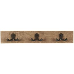 IB Laursen Hakenleiste Holz mit Doppelhaken UNIKA Shaker 44 x 6 x 7,6 cm skandinavische Deko Online Shop