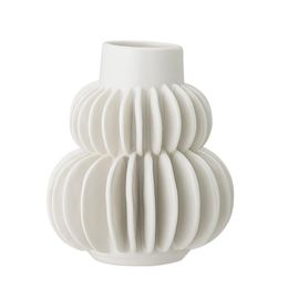 Bloomingville Vase Halfdan &Oslash;11.5 x H14cm, weiss skandinavische Deko Online Shop