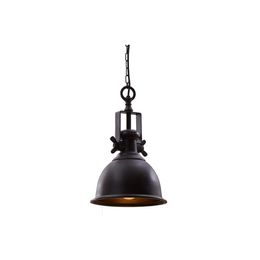 Invicta Interior Pendelleuchte Industrial Metall schwarz Industriestil &Oslash; 28,5 cm, H&ouml;he 45 cm skandinavische Deko Online Shop