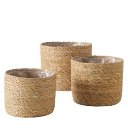 Boltze Pflanzkorb Sophy, 3 tlg &Oslash; 15/17/19, H&ouml;he 12/14/16 cm skandinavische Deko Online Shop