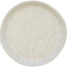 GreenGate Fr&uuml;hst&uuml;cksteller Woven off white &Oslash; 22,5 cm skandinavische Deko Online Shop
