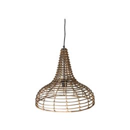 HSM Collection Pendelleuchte Rattan Natur &oslash;50x48 cm skandinavische Deko Online Shop