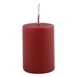 IB Laursen Stumpenkerze H&ouml;he 6,00 cm, &Oslash; 4,00 cm, dunkelrot skandinavische Deko Online Shop