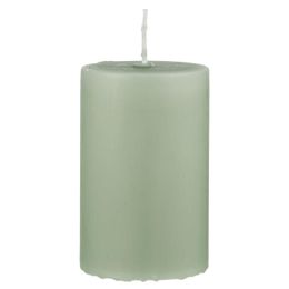 IB Laursen Stumpenkerze H&ouml;he 10,00 cm, &Oslash; 6,00 cm, antik gr&uuml;n skandinavische Deko Online Shop