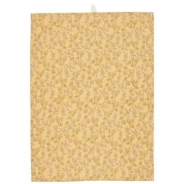 IB Laursen Geschirrtuch Filippa mit gelben Blumenranken 50 x 70 cm, Filippa skandinavische Deko Online Shop