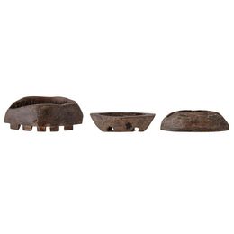 Bloomingville Dekoartikel Barfina aus recyceltem Holz 15 x 8 x 8 cm, braun skandinavische Deko Online Shop