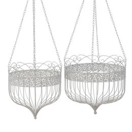 Boltze H&auml;ngekorb Lilli, 2er H 35-38 cm, &Oslash; 33-38 cm skandinavische Deko Online Shop