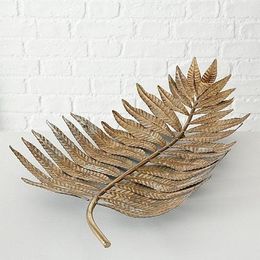 Boltze Dekoschale Ferna L74/B39/H9,5 cm, gold skandinavische Deko Online Shop