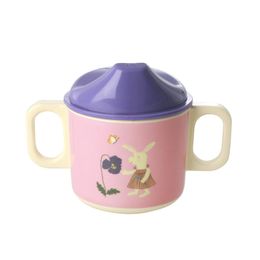 Rice Schnabeltasse Bunny &Oslash;7.7 x H10 cm, pink skandinavische Deko Online Shop