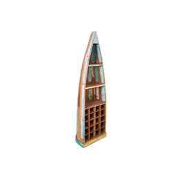 Invicta Interior Weinregal & Stiefelregal Borneo 190cm | Recyceltes Mangoholz 55x40x190 cm skandinavische Deko Online Shop