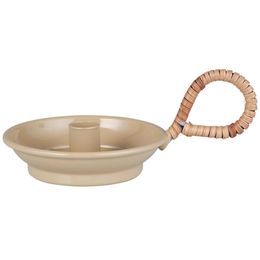 IB Laursen Kerzenhalter f&uuml;r d&uuml;nne 1,3 cm Kerze mit Henkel 12 x 7.5 x 2.3 cm skandinavische Deko Online Shop