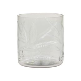 Chic Antique Gl&auml;sernes Hurricane mit Schliff H10/&Oslash;9 cm, klar skandinavische Deko Online Shop