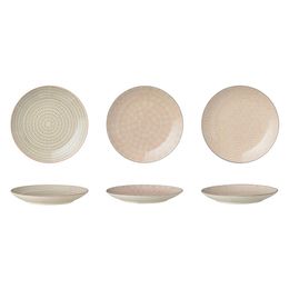 Bloomingville C&eacute;cile Teller klein, Rose, Steingut 3er-Ser &Oslash; 20 cm, 3er-Set skandinavische Deko Online Shop