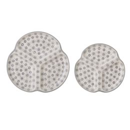 Bloomingville Teller Elsa 2er Set &Oslash;20-25xH2-3 cm, grau, 2er-Set skandinavische Deko Online Shop