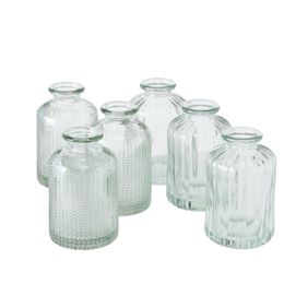 Boltze Vase Merula 3-teilig 10 cm, &Oslash; 6 cm, klar skandinavische Deko Online Shop
