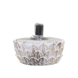 Chic Antique Vittel &Ouml;llampe mit Gold Muster H8 x &Oslash;17,5 cm, creme skandinavische Deko Online Shop