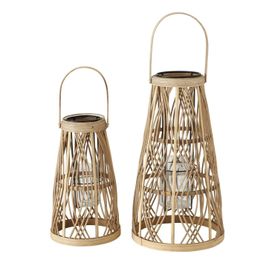 Boltze Windlicht Ajala 2er 32-43 cm, &Oslash; 18-24 cm skandinavische Deko Online Shop