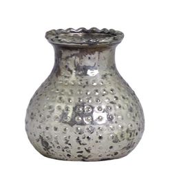 Chic Antique Teelichthalter bauernsilber H8/D9 cm, baurnsilber skandinavische Deko Online Shop