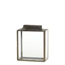 Chic Antique Eisen Laterne f&uuml;r Kerzen H14,5xL12xB6 cm skandinavische Deko Online Shop