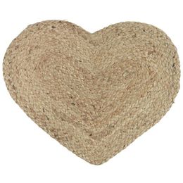 IB Laursen Setzgedeck Herz aus Jute 44 x 36 cm skandinavische Deko Online Shop