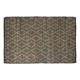 Chic Antique Teppich mit Muster aus Jute L180/B120 cm natur und schwarz skandinavische Deko Online Shop