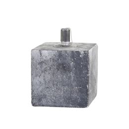 Chic Antique &Ouml;llampe im Zement 17 x 17 x 22 cm, grau skandinavische Deko Online Shop