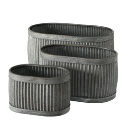 Boltze Metall Pflanzt&ouml;pfe Dalia 3er 37-62 x 24-38 x 24-34 cm skandinavische Deko Online Shop