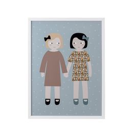Bloomingville Bild Raha 32 x 1 x 42 cm, wei&szlig; skandinavische Deko Online Shop