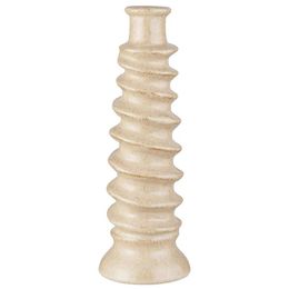 IB Laursen Kerzenhalter Milan mit schr&auml;gen Ringen H: 28, &Oslash; 9,5 cm. saga creme skandinavische Deko Online Shop