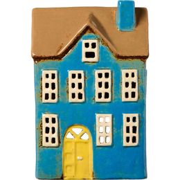 IB Laursen Teelichthaus Nyhavn gelbe T&uuml;r 13.3 x 7.5 x 20.5 cm skandinavische Deko Online Shop