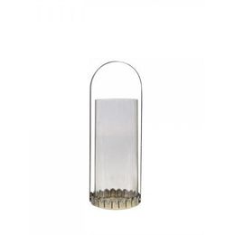 Chic Antique Hurricane Glas H22,5/D8 cm, antik messing skandinavische Deko Online Shop