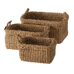Boltze Korb Sophy 3er Set L38-53/B28-41/H23-32 cm, natur skandinavische Deko Online Shop
