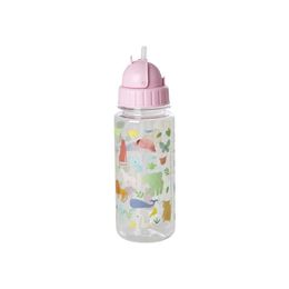 Rice Plastik Flasche Sweet Jungle Print Hellrosa, 450 ml, H:16 cm skandinavische Deko Online Shop