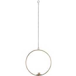 IB Laursen Kerzenhalter Kreis zum Aufh&auml;ngen mit Kette f&uuml;r Stabkerze 29.5 x 6.5 x 86 cm skandinavische Deko Online Shop